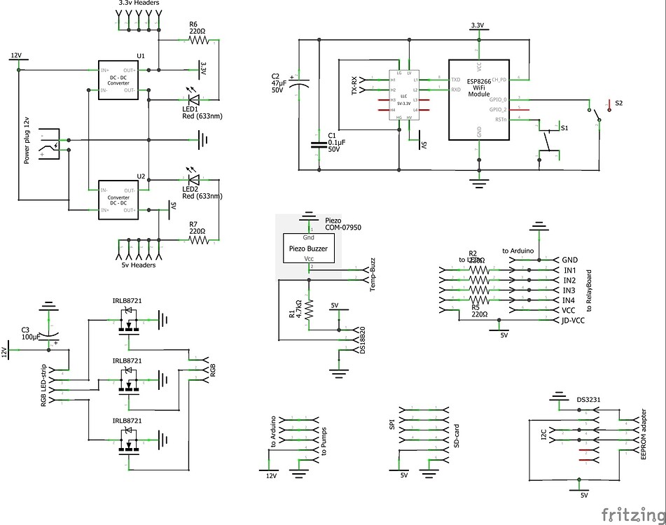 Capacitors on DIY PCB - which ones and where to place - General ...