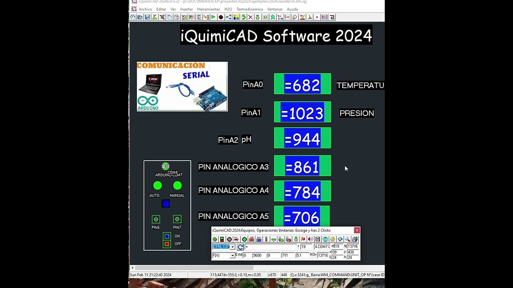 SCADA and data acquisition with iQuimiCAD Software 2024 - Documentación - Arduino Forum