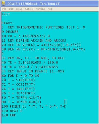 Arduino 6502 emulator + BASIC interpreter - Page 5 - Showcase - Arduino Forum
