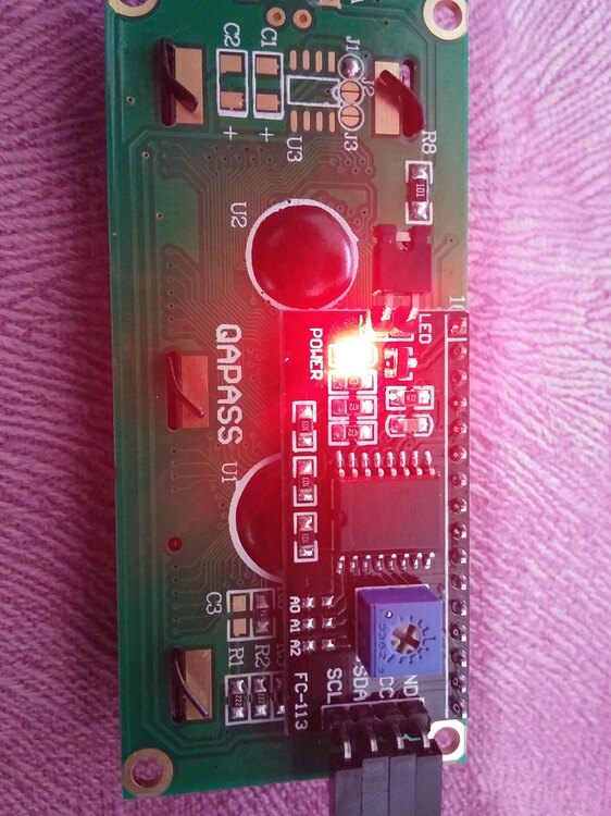16x2 QAPASS LCD With I2C Module - Boxes Problem - Displays - Arduino Forum