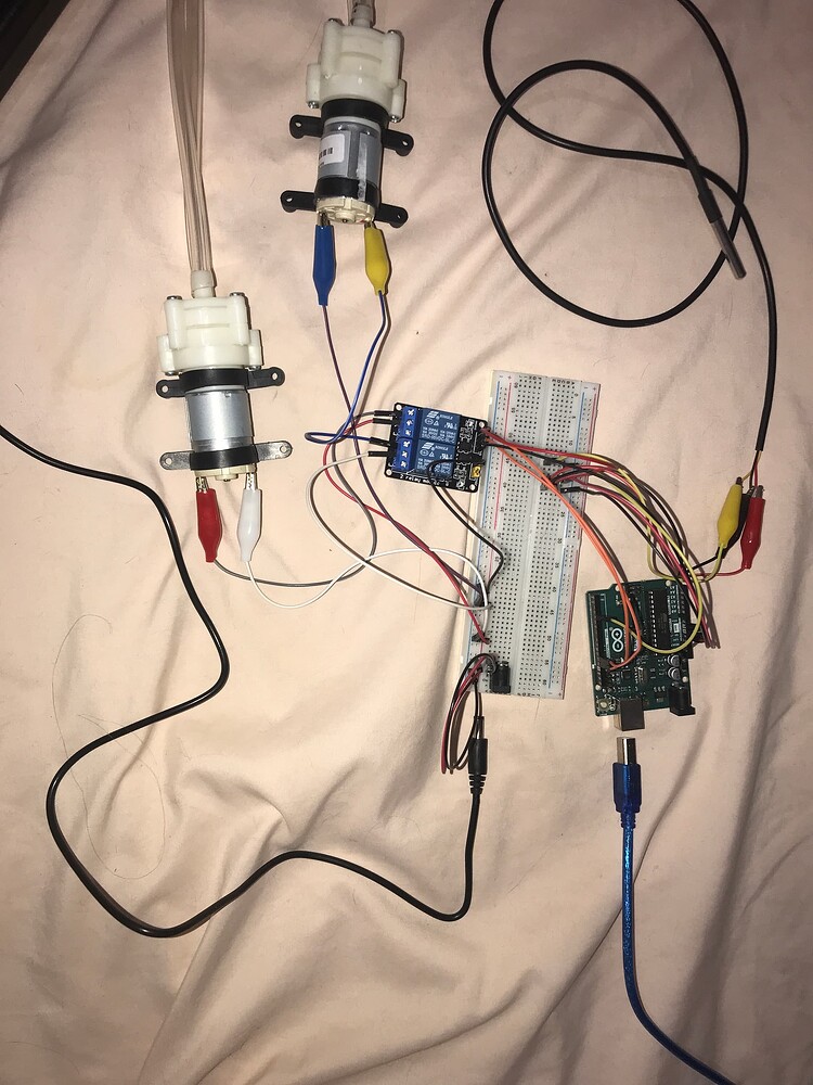 Powering a water pump system - relay error - General Guidance - Arduino ...