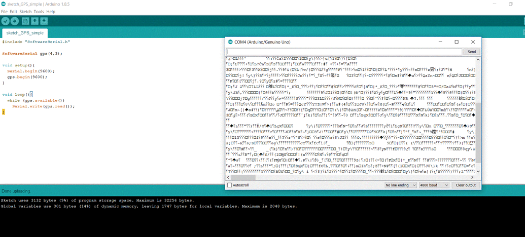 ublox gps NEO-6M-0-001 sensor on Arduino UNO - Sensors - Arduino Forum