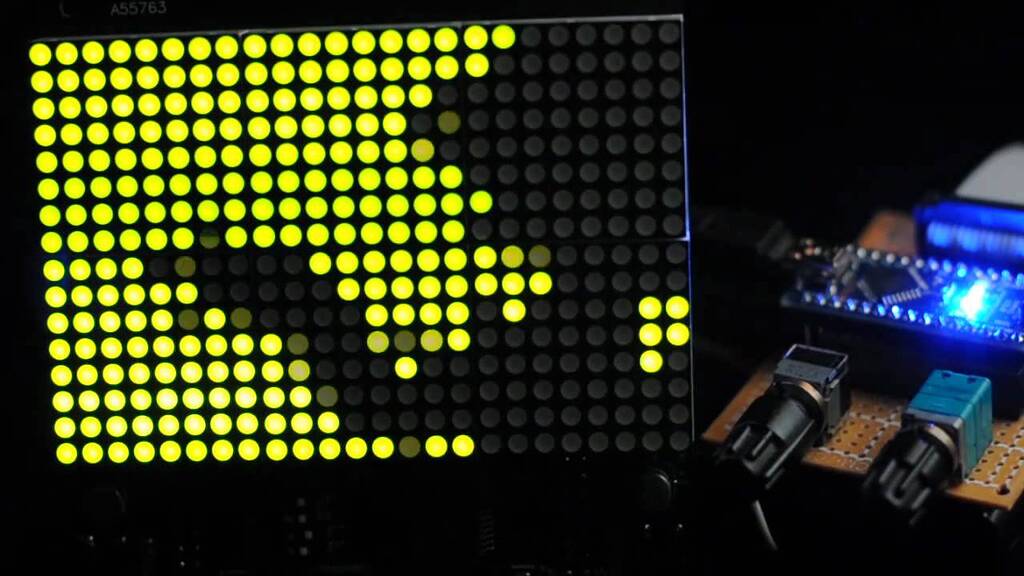 Arduino + Led Matrix + Bad Apple!! - Exhibition - Arduino Forum
