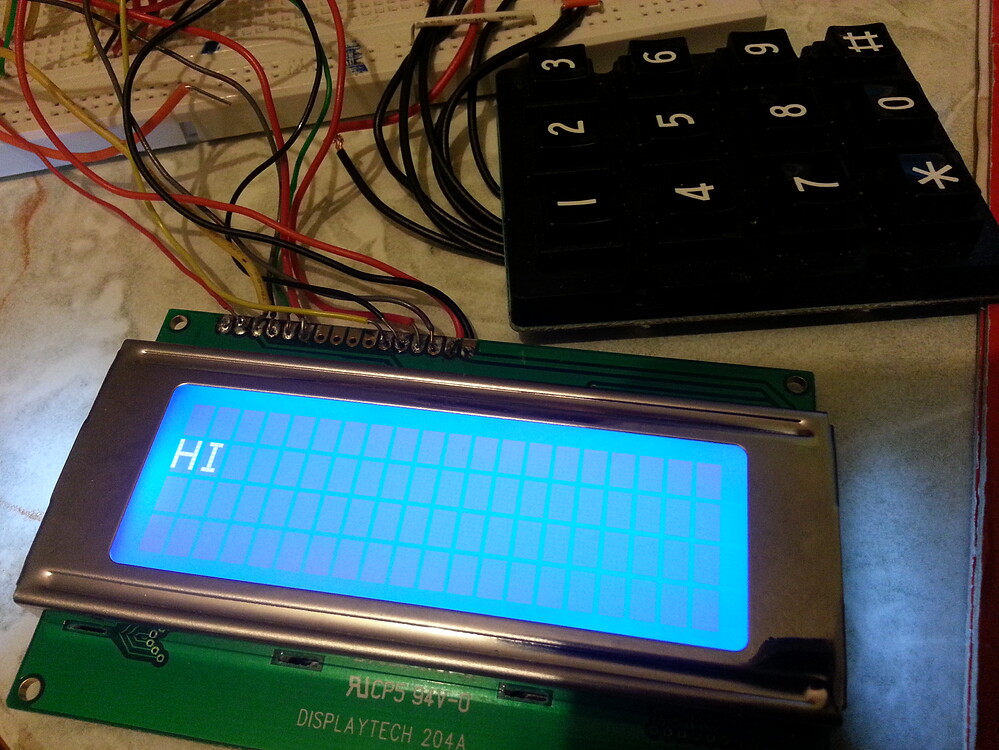 Need help to connect with Arduino UNO, 20X4 LCD and 4X3 Keypad ...