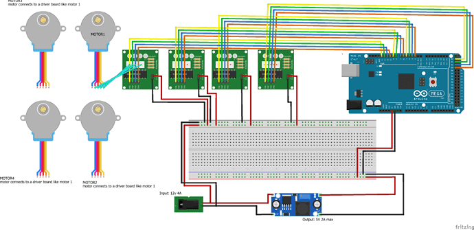 Sanity check on connecting power to provide 12v and 5v powerlines ...
