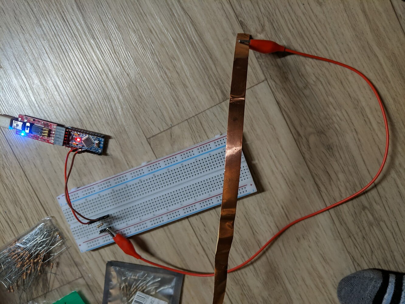 Erratic capacitive touch sensor values - Sensors - Arduino Forum