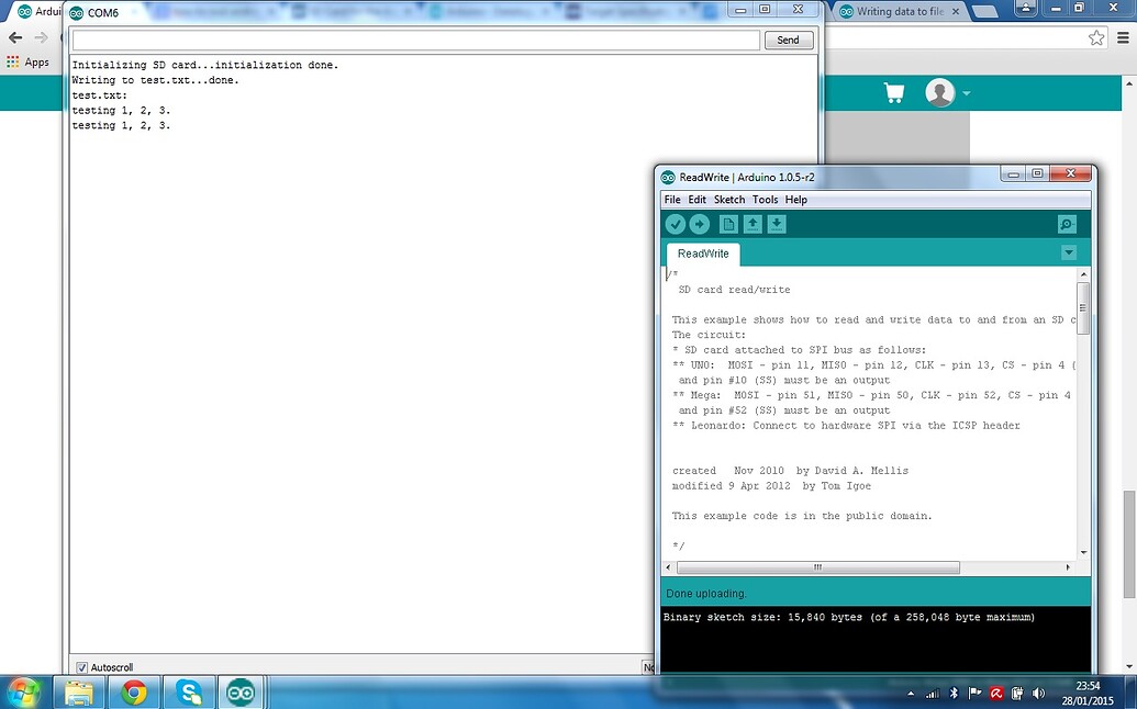 Writing data to file on SD card - Programming - Arduino Forum