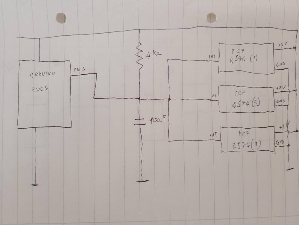 How To Connect Multiple Pcf8574s Leds And Multiplexing Arduino Forum