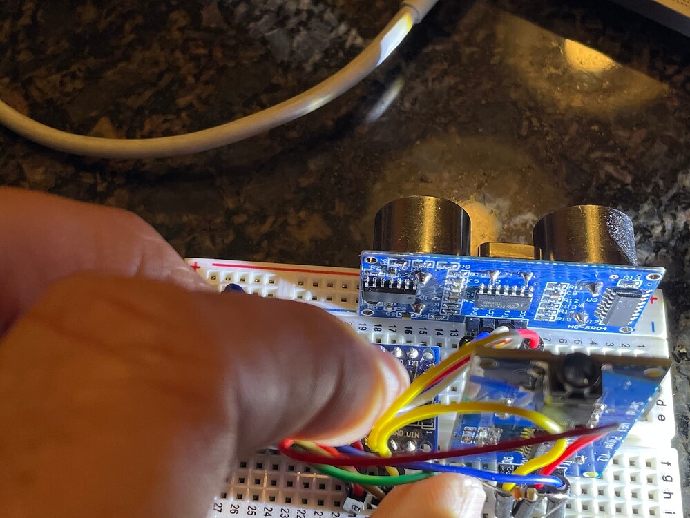 Need help troubleshooting project with Ultrasonic motion sensor ...