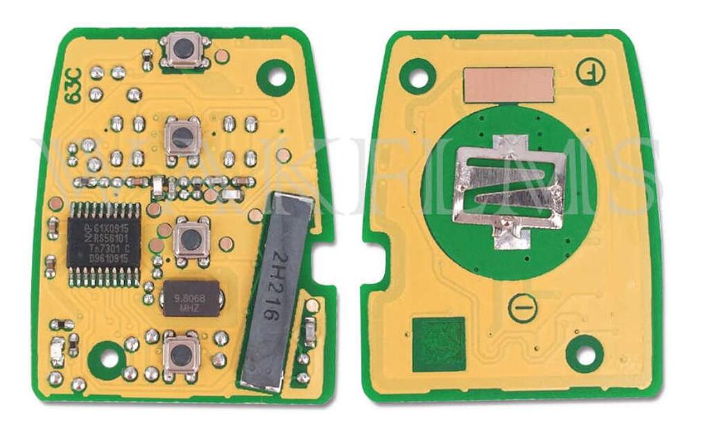 How to control mechanical push button on a car remote PCB with Arduino ...