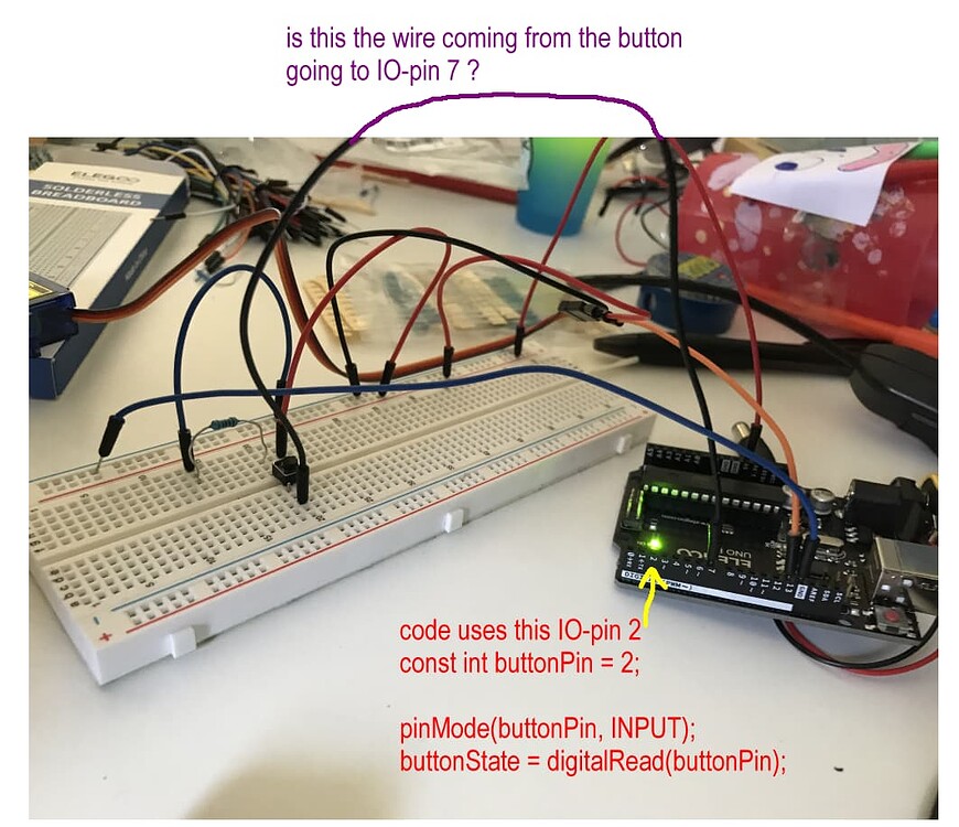 How do I connect things to a button? - Programming - Arduino Forum