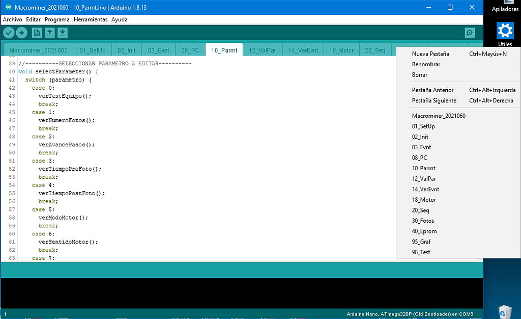 Orden pestañas Ide 2.0 - Software - Arduino Forum