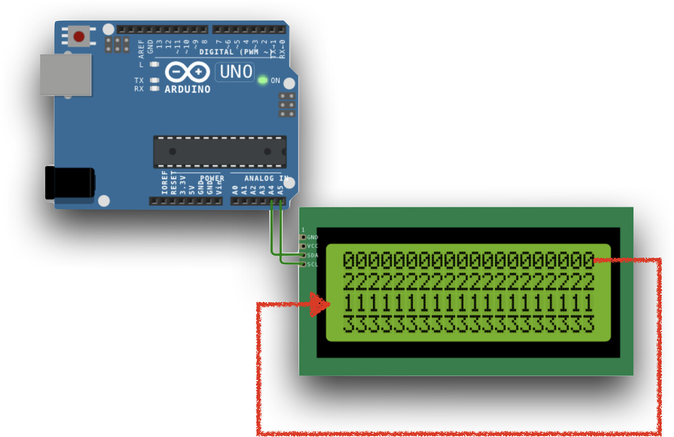 Using both rows on an LCD screen - Displays - Arduino Forum
