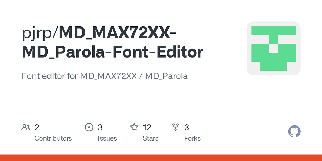 MD_MAX72XX / MD_Parola Font Editor - Showcase - Arduino Forum