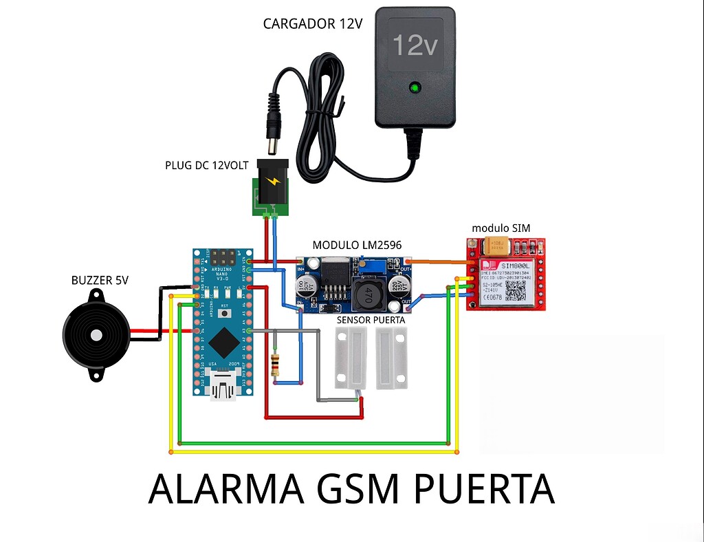 Problema al conectar sirena de 12V-45W a Arduino Nano (alarma con sensor de puerta) - Hardware ...