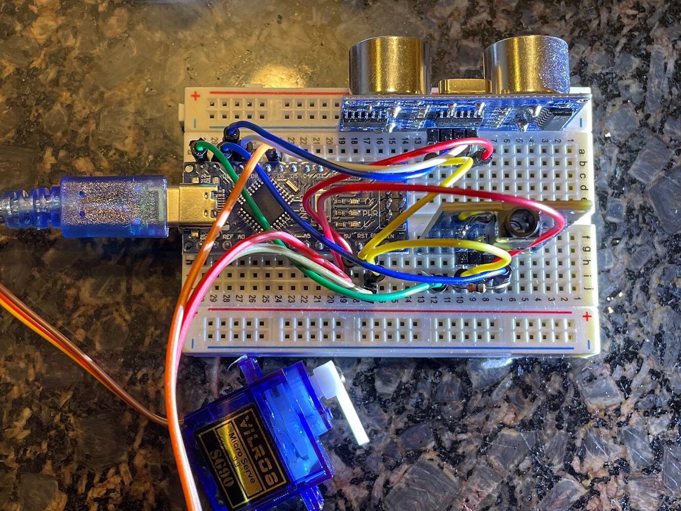 Need help troubleshooting project with Ultrasonic motion sensor, DFPLayer and servo - General ...