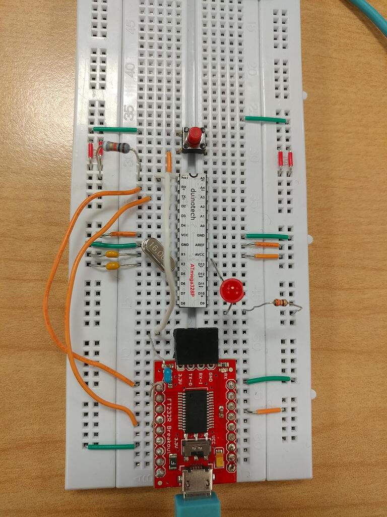 [SOLVED] Problem running code on atmega328p-pu (using FT232R for upload) - Programming - Arduino ...