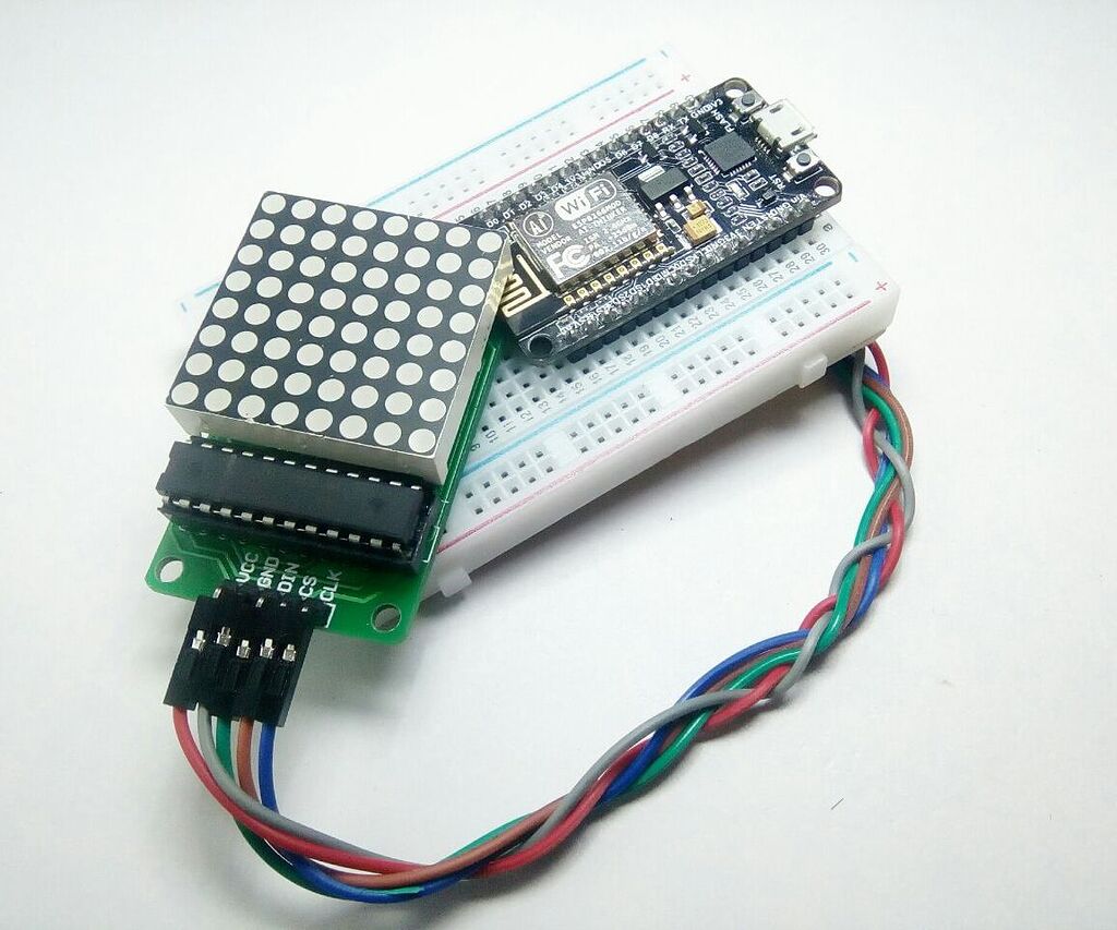 ESP8622 and MAX7219 8x8 LED Right side Column Always stays on - LEDs ...