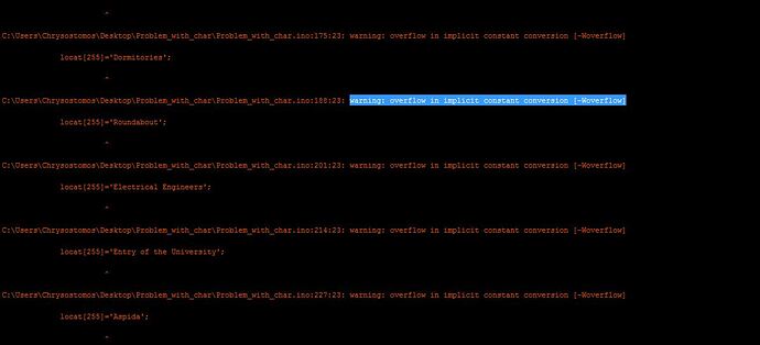 Problem with string,char - Programming - Arduino Forum Problem with string,char - Programming - Arduino Forum