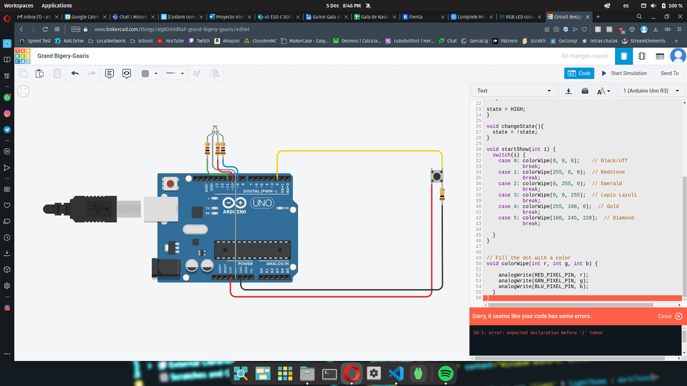 RGB LED color with button - Programming - Arduino Forum