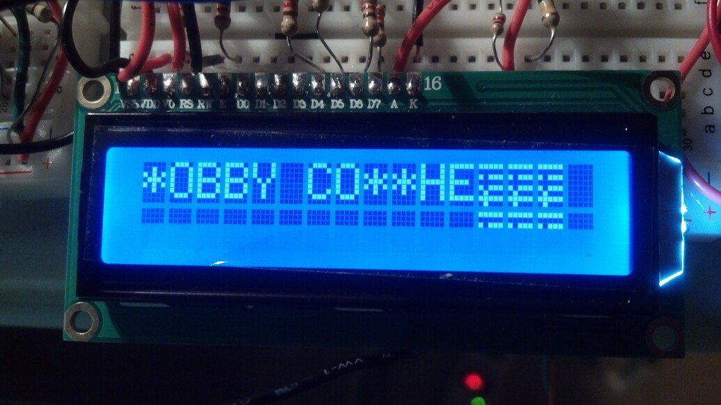 Wrong characters with LCD 16x2 (from the Arduino Starter Kit ...