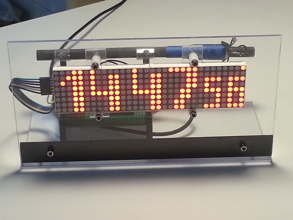 DCF77 Led Matrix Clock using a STM32 Bluepill with built-in backup RTC ...
