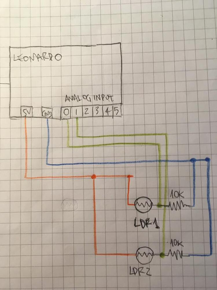 LDR as midi controller Help - one LDR outputs to all CC at once ...