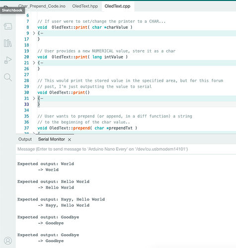 Best Way To Handle Stringchar Manipulation In An Object Programming Arduino Forum 0243