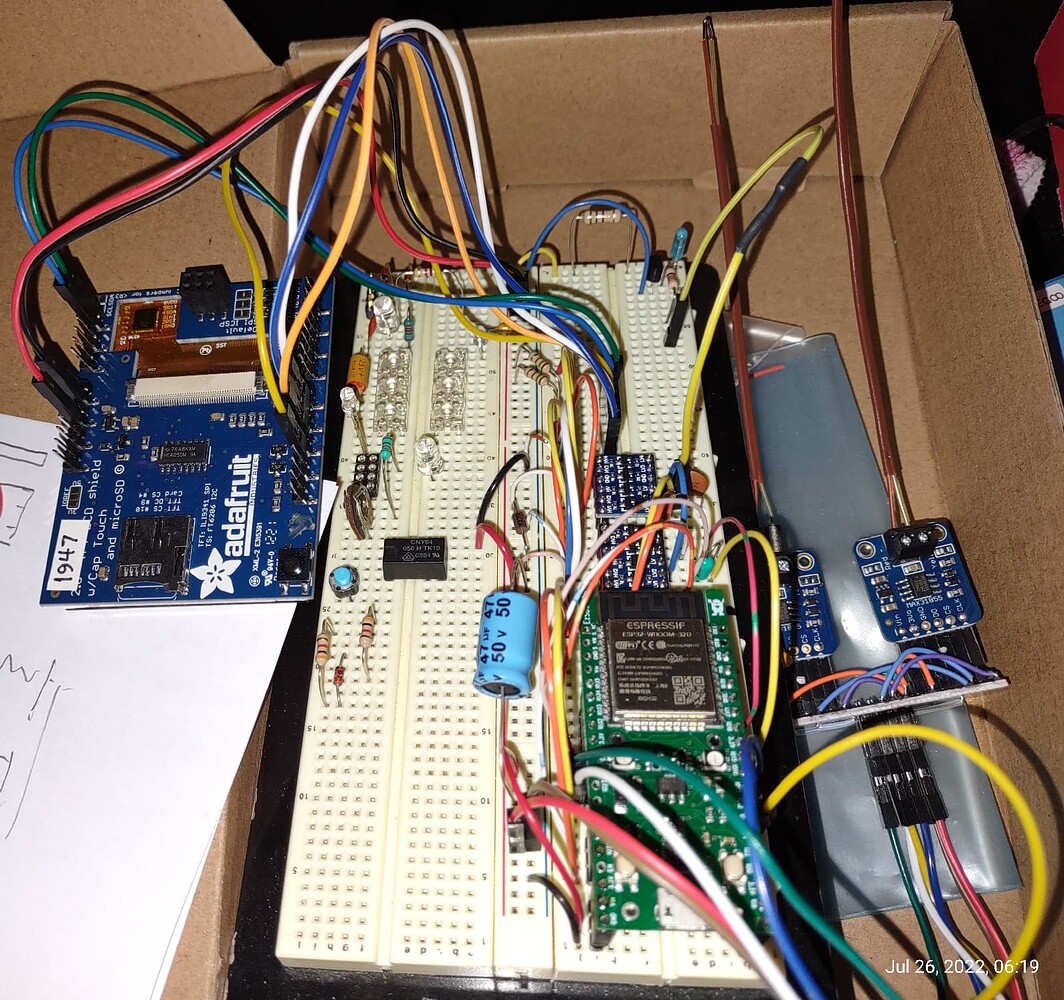 Esp32 With Adafruit Tft 1947 Displays Arduino Forum