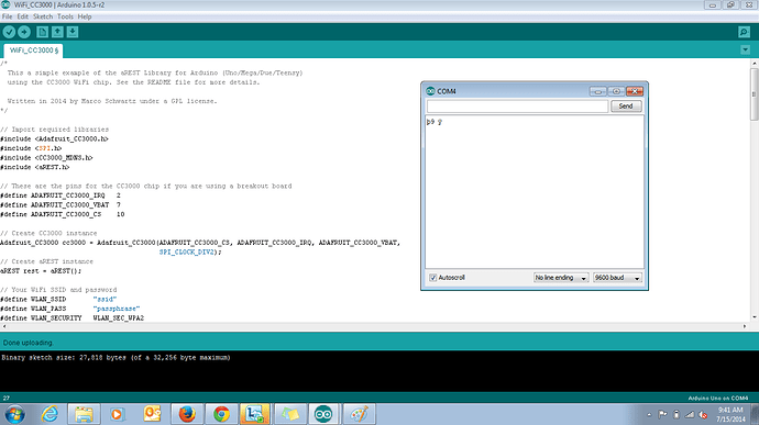 Error Message Using Arduino with REST API - Programming - Arduino Forum