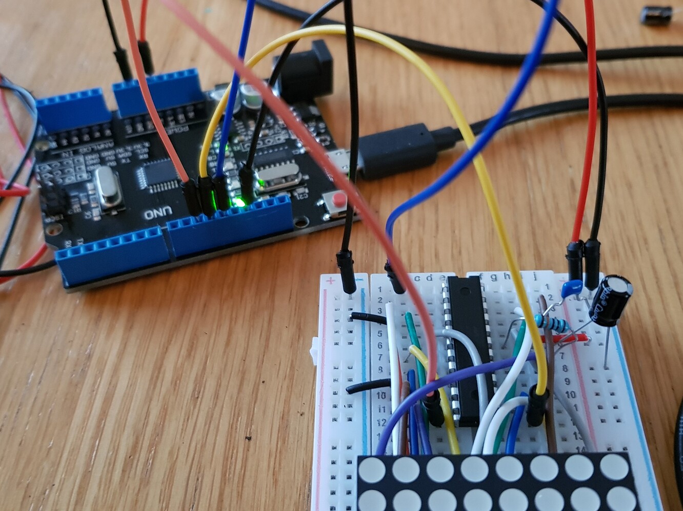 Why does 74hc595 work "better" without GRND (pin 8) grounded? - LEDs ...