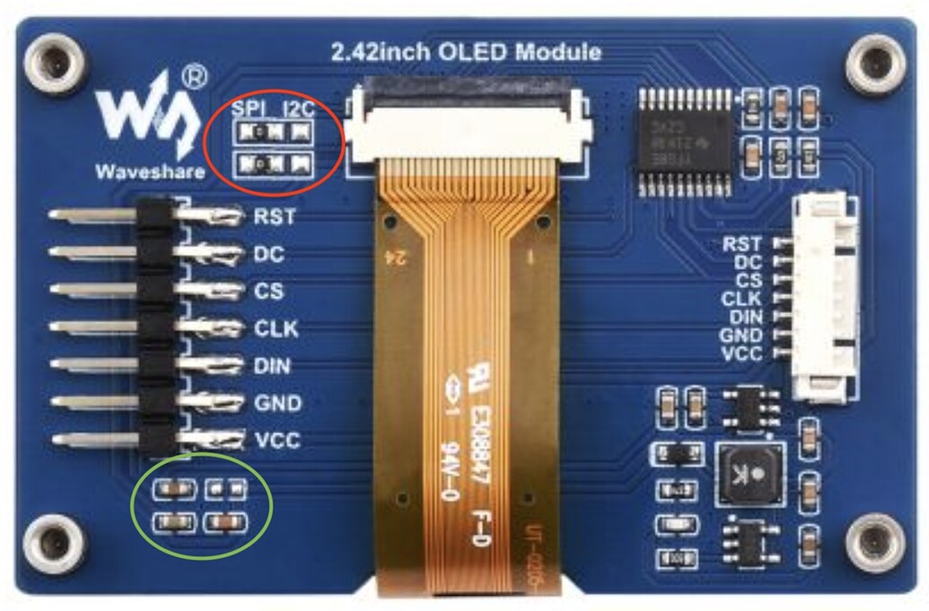 Waveshare 2.42-inch OLED Module, embedded SSD1309 driver - Displays - Arduino Forum