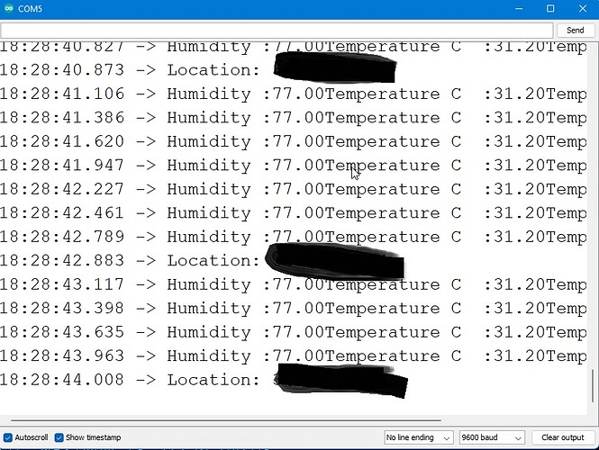 Different Values Not printing Simultaneously on the Serial monitor ...