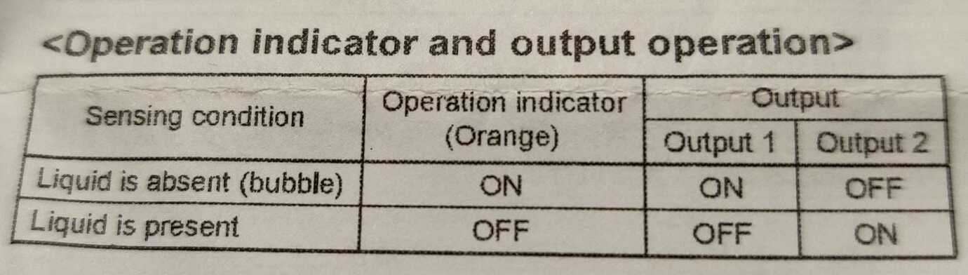 Optical Bubble Sensor BE-A 401 (Panasonic) - Science and Measurement ...