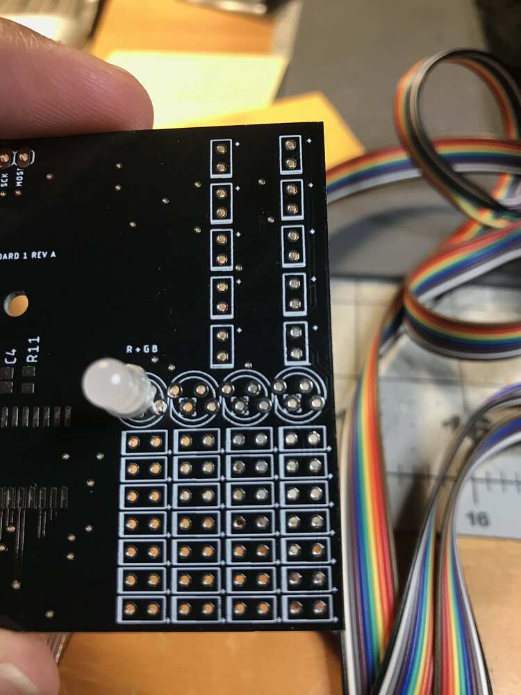 Flush Mounting RGB Common Anode LEDs to PCB - LEDs and Multiplexing ...