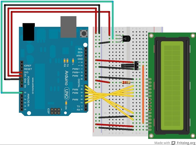 Problema nel creare semplice termometro con LCD - Hardware - Arduino Forum