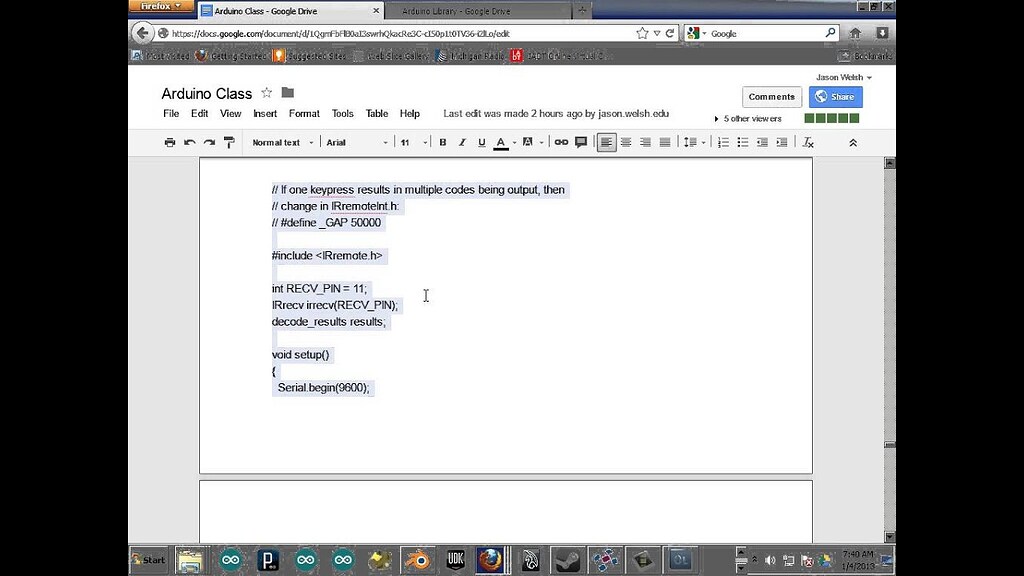 Sending IR codes - problem - Programming - Arduino Forum Sending IR codes - problem - Programming - Arduino Forum
