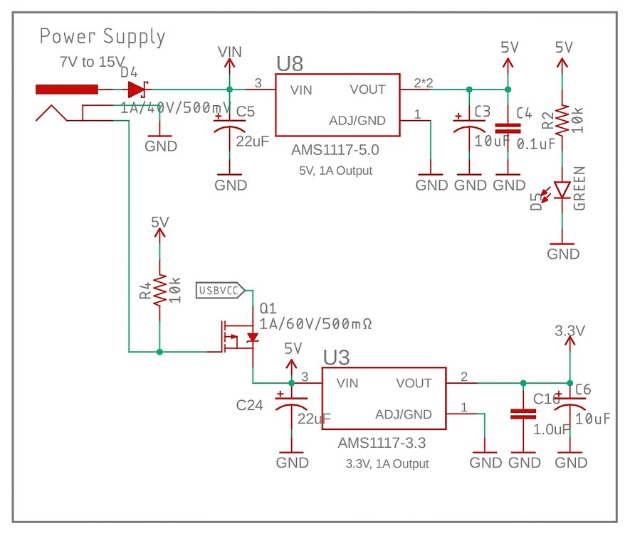 Problem with power supply for custom board based on ATmega2560 -current ...