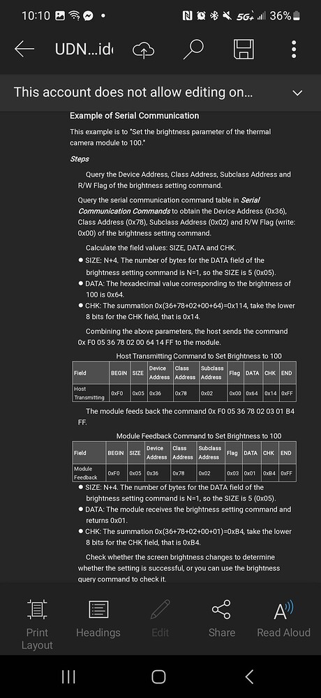 Arduino serial communication to thermal camera module - Networking, Protocols, and Devices ...