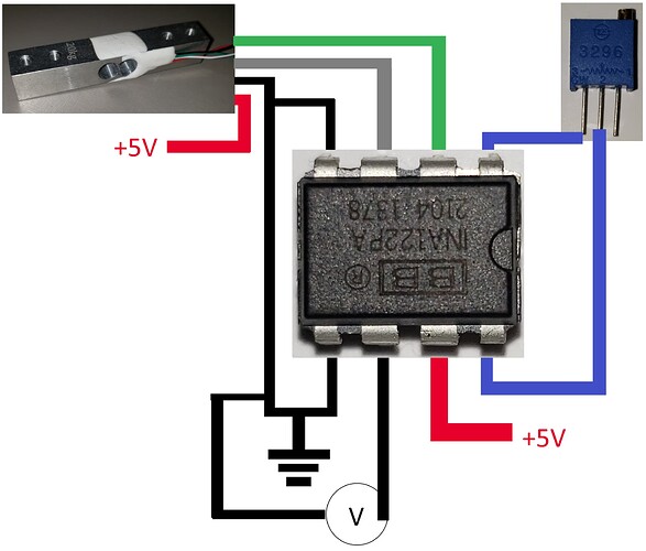 Constant reading using INA122 OpAmp with load cell - General Guidance - Arduino Forum