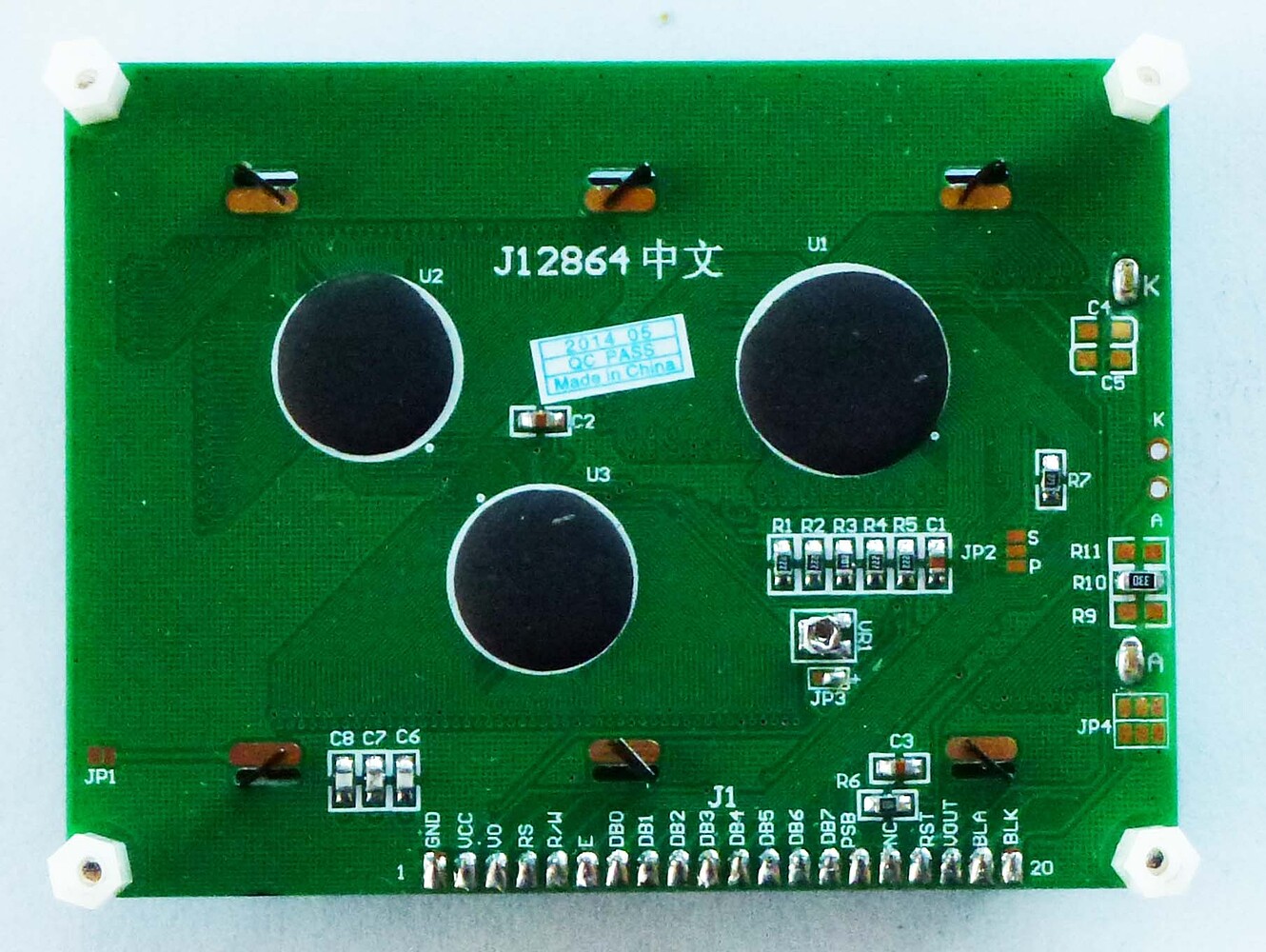 128x64 Parallel/Serial GLCD using ST7920 Controller - Sketch & Mega2560 ...