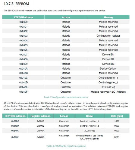 Integer array in eeprom eines sensors über i2c schreiben und lesen ...