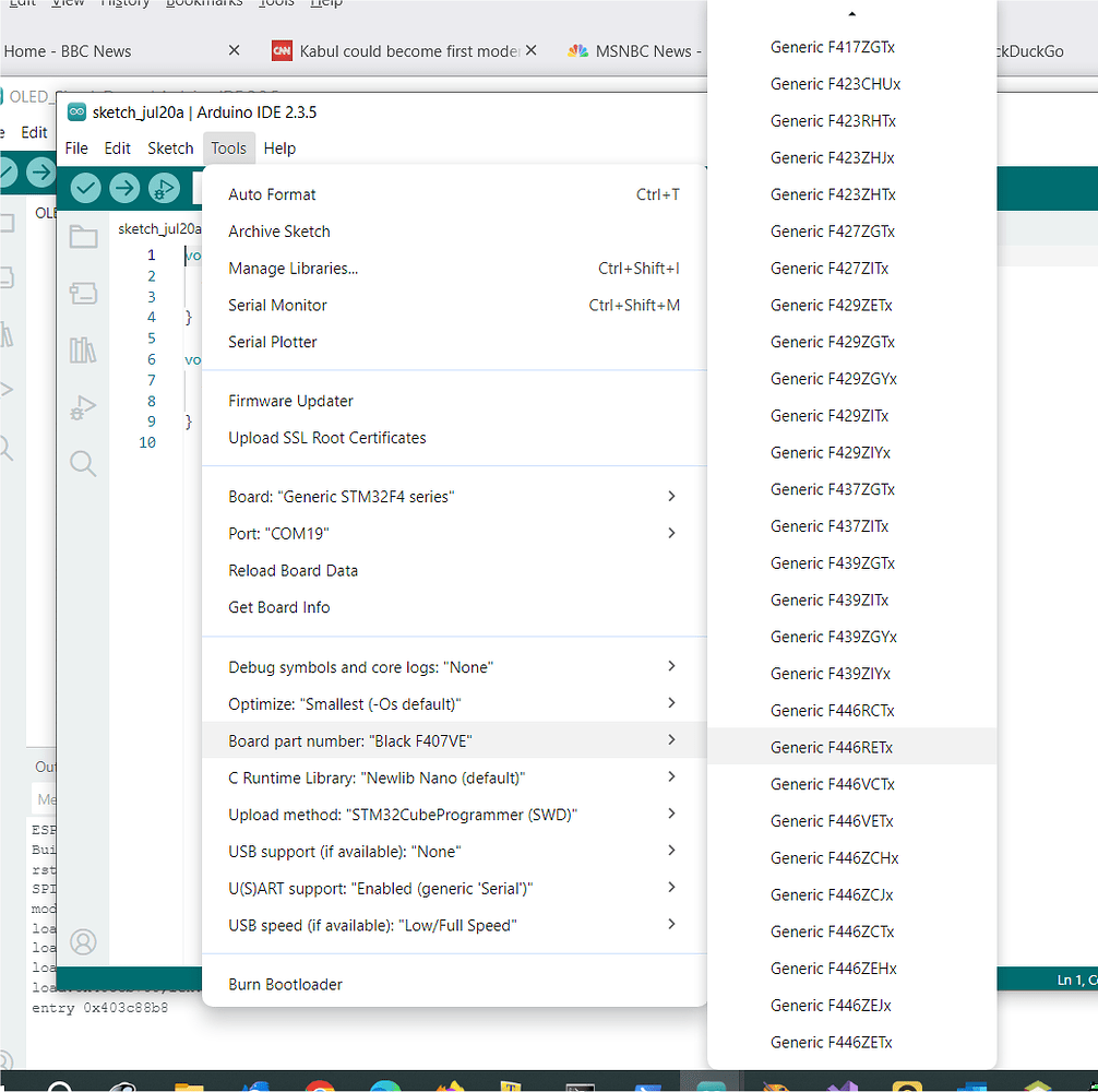 STM32F446RE - Arduino - upload error - Programming - Arduino Forum