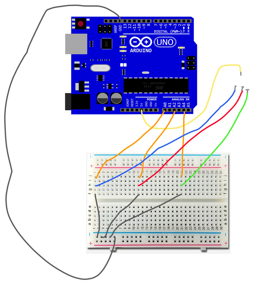 read voltage of multiple analog in pins - General Electronics - Arduino ...