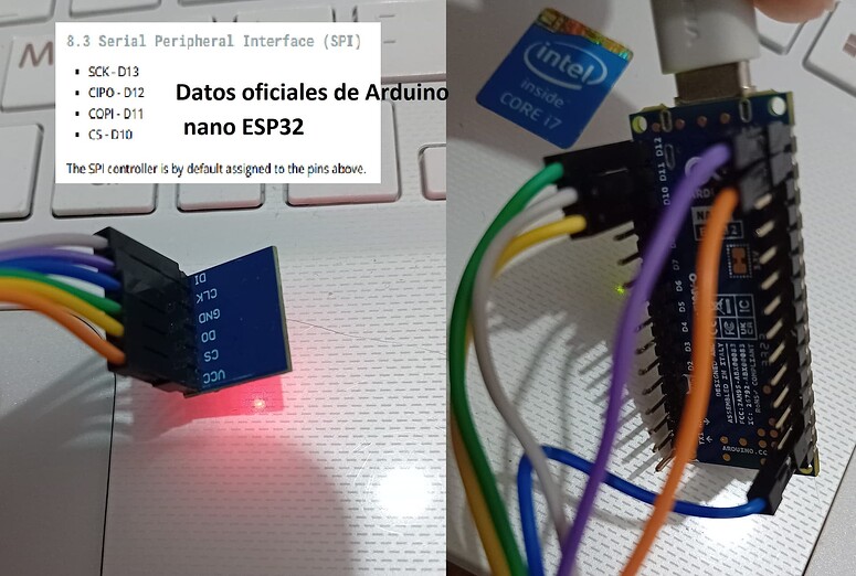 No funciona (Arduino nano ESP32) + (W25QXXX (libreria SPIMemory.h)) - Microcontroladores ...