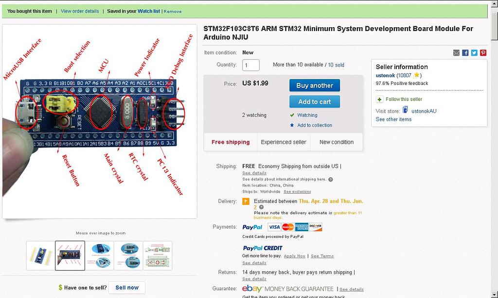 "armduino" now for less than pro-mini or nano - Products and Services ...