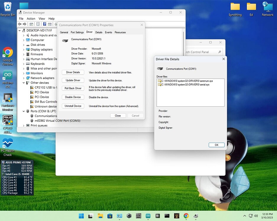 Solved: Upload comm failure: New PC & Windows 11 using IDE 2.0.4 - IDE ... Solved: Upload comm failure: New PC & Windows 11 using IDE 2.0.4 - IDE ...