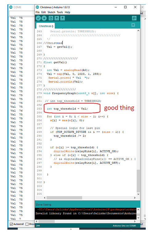 Spectrum Analyzer - Adjustable Threshold via Potentiometer - Page 3 - Programming - Arduino Forum