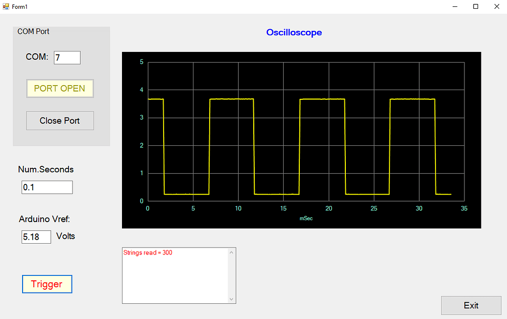 Arduino Oscilloscope - Reset Arduino - Programming - Arduino Forum