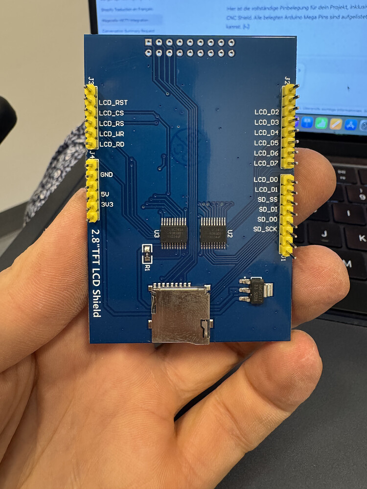 How to wire 2.8" TFT display to Arduino using custom pins? - Programming - Arduino Forum